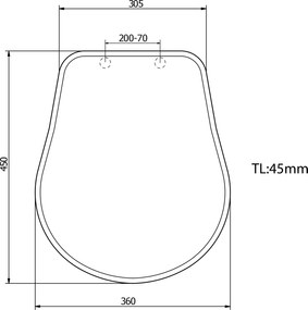 Kerasan RETRO WC sedátko, ořech/chrom 109040