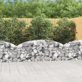 Klenutý gabionový koš 200 x 30 x 60/80 cm pozinkované železo 153463