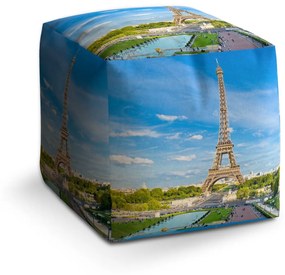 Sablio Taburet Cube Eiffel Tower 5: 40x40x40 cm