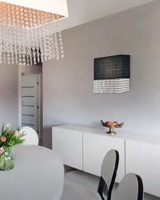 Designové nástěnné svítidlo Glamour černé