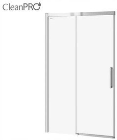 Cersanit Crea, posuvné dveře do otvoru 120x200 cm, 8mm čiré sklo, chromový profil, S159-007