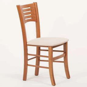 Stima Židle VERONA s čalouněným sedákem Odstín: Rustikál, Látky: LUX béžová 25
