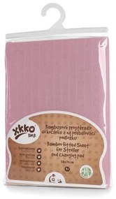 Kikko Bambusové prostěradlo s gumou 50x70 cm Baby pink Cross