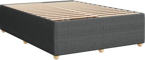 Rám postele bez matrace tmavě šedý 160 x 200 cm textil 3284950