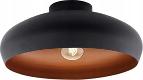 Lampa Stropní Svítidlo Černá Zlatá Eglo Mogano Premium 33757 Stropní Svítidlo E27