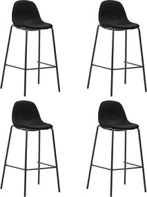 5dílný barový set textil černý 3051138