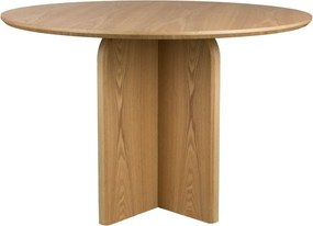 Kulatý jídelní stůl v dekoru dubu ø 120 cm Laurent – White Label