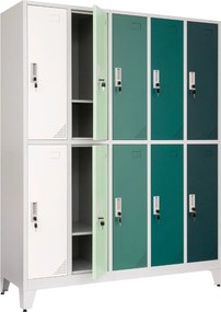 Kovová šatní skříň na oblečení Oxford Green