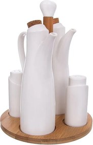 Porcelánová dochucovací souprava BAMBU 4+1