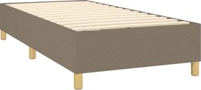 Box spring postel s matrací taupe 90x200 cm textil 3142389