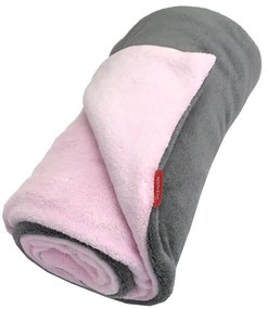 Mikroplyšová deka/ přehoz - šedá střední - MIX barev a velikostí Barva: 303 - růžová, Rozměr mix: 100x140 cm