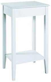 Mørtens furniture Odkládací stolek Ross, 76 cm, bílá