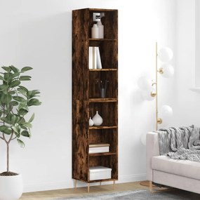 Skříň highboard kouřový dub 34,5x32,5x180 cm kompozitní dřevo