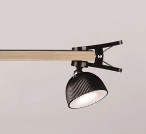 Stmívatelná černá LED stolní lampa s klipem (výška 41 cm) Maxima – Reality