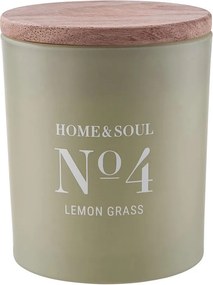 HOME & SOUL Vonná svíčka se sójovým voskem No. 4 Lemon Grass