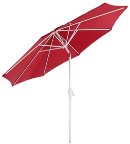 Slunečník N19 Ø 3m - polyester/hliník - červený