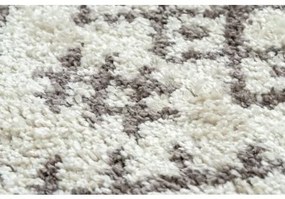 koberec BERBER TANGER B5940, krémovo hnědý střapce, Maroko Shaggy velikost 120x170 cm | krásné koberce cz