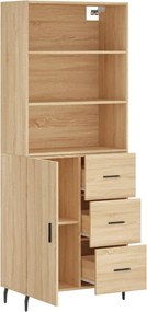Skříň highboard dub sonoma 69,5 x 34 x 180 cm kompozitní dřevo 3189464
