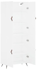 Skříň highboard bílá 69,5 x 34 x 180 cm kompozitní dřevo,  3195651