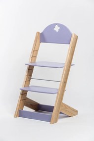 Lucas Wood Style rostoucí židle NATURE - jasan/lila