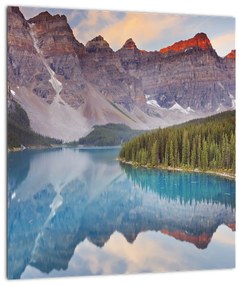 Obraz - Horská kanadská krajina (30x30 cm)