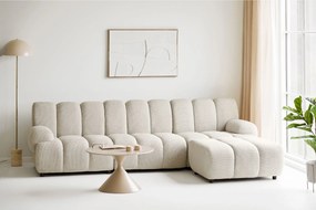 House Nordic Třímístná pohovka TAZA béžová 276 cm pravá 1360005