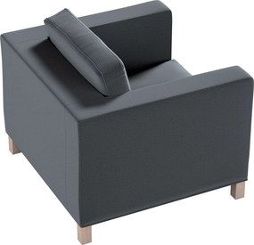 Potah na křesko IKEA Karlanda, krátký barva šedá látka sametová