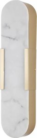 Searchlight 11139GO Nástěnné LED svítidlo OPALINE MARBLE IP44, ZLATÉ 50cm