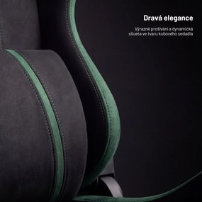 Látková herní židle černo-zelená Diablo X-One 2.0 Forest Green Normal