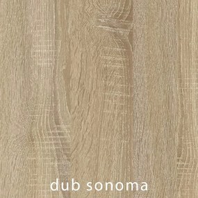 Rozkládací polohovací konferenční stolek HOGO 3v1 | 120-157x62,5-74,5x67 cm | síla horní desky 32 mm | dub sonoma/nohy kašmír