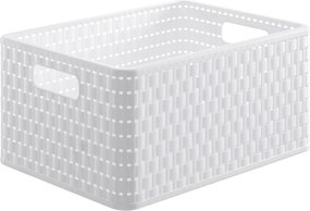 Rotho COUNTRY Úložný box, 36,8 × 27,8 × 19 cm, 18 l, bílá