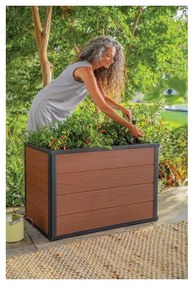 Květináč Keter Maple Mobile Urban Garden Bed 88L hnědý