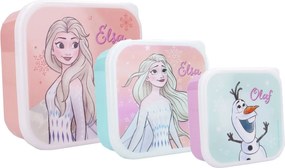Svačinové boxy Ledové království - Frozen - motiv Elsa a Olaf - sada 3ks