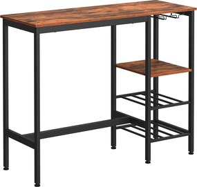 XXXLutz BAROVÝ STŮL, černá, tmavě hnědá, 110/40/90 cm Boxxx - Barové stoly - 002543003601