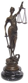 Bronzová socha - Spravedlnosti Justice malá