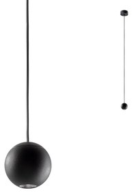 Redo 01-1834 závěsné LED svítidlo Obo pískově černé, 4,5W, 3000K, ø5cm