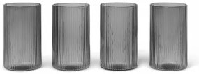 Ripple Verrines, set 4 ks - Smoked Grey Ferm Living