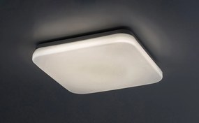 Rabalux Bílé stropní LED svítidlo Lowar hranaté 285x285mm 18W IP44 CCT 77181