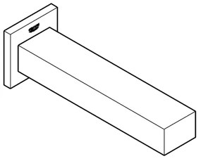GROHE 13303000 - Vanová vpusť EUROCUBE 170 mm lesklý chrom