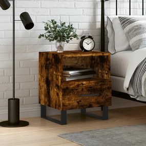 vidaXL Noční stolek 40 x 35 x 47,5 cm kompozitní dřevo [827486] Barva: šedá sonoma