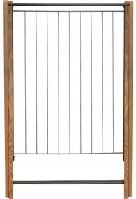 Erga Aurora Strong, dřevěný věšák na sušení prádla 97,5x69,5x90 cm na postavení, hnědá-černá, ERG-SEP-1002SEPSULUNA