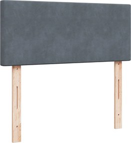 Box spring postel s matrací tmavě šedá 120 x 200 cm samet 3287705