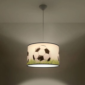 Dětské závěsné svítidlo Ball C, 1x plastové stínítko se vzorem, (fi 40cm)