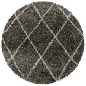 Ayyildiz koberce Kusový koberec Alvor Shaggy 3401 taupe kruh ROZMĚR: 160x160 (průměr) kruh