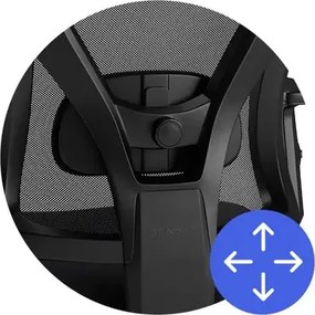 SENSE7 Tone černá / Kancelářské ergonomické křeslo / nosnost 130 kg