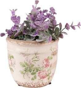 Keramický obal na květináč s růžemi Rossia S - Ø 12*11 cm