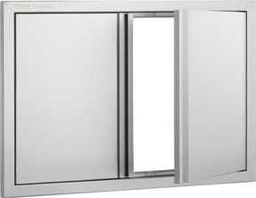 BBQ přístupová dvířka, 710 × 482 mm dvojitá venkovní kuchyňská dvířka