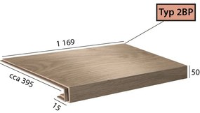 Vinylový schod Vinylové schody Brased Objectline Step 2BP - 5707 Dub Monaco