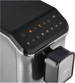 SENCOR SES 8000BK šedá / Automatický kávovar / 1350W / 20 bar / 1.5 l