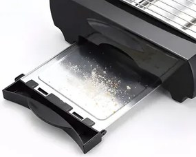 Melissa Plochý topinkovač černá / Topinkovač / 600 W / opékací plocha